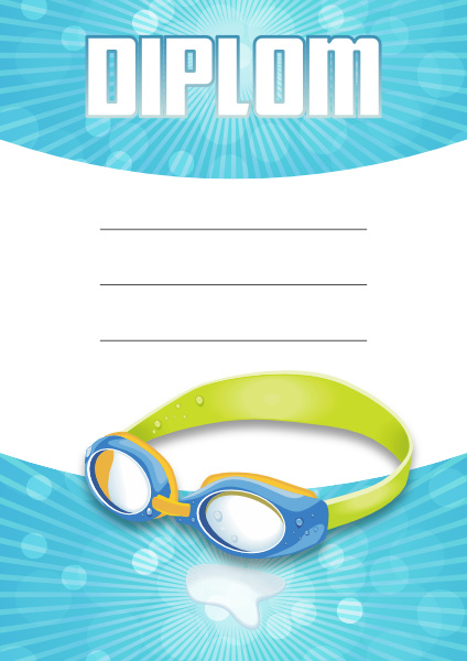 Diplom s motivem plavání - Yper